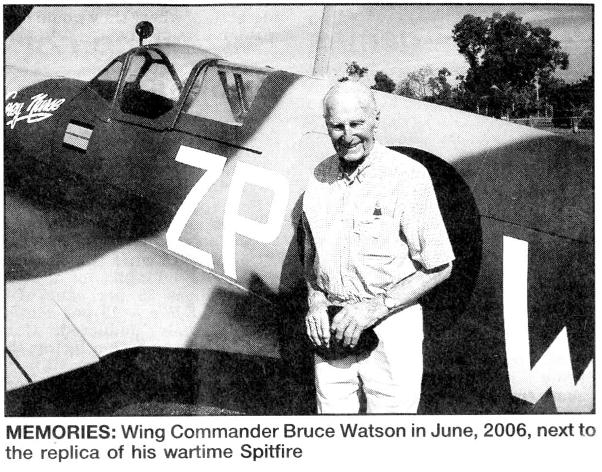 Spitfire Association - Biography of SQNLDR Bruce Watson